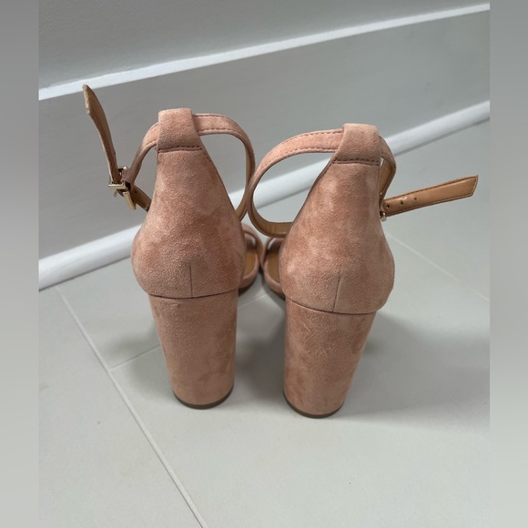 J. Crew | Shoes | Jcrew Light Pink Suede Block Heels | Poshmark